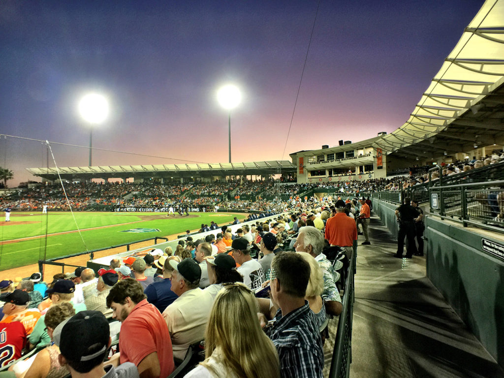 Just Another Perfect Night at Ed Smith Stadium - Spring Training Online
